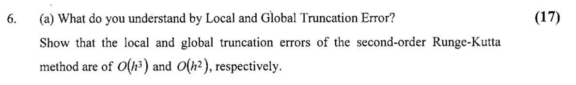 Solved 6. (17) (a) What do you understand by Local and | Chegg.com
