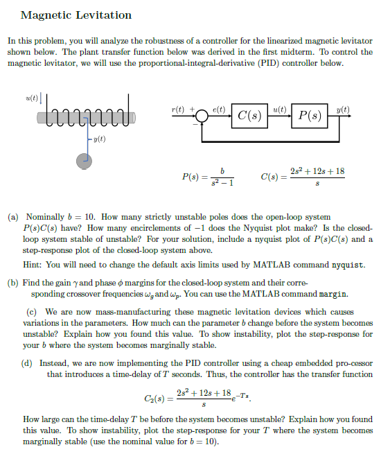 Solved In this problem, you will analyze the robustness of a | Chegg.com