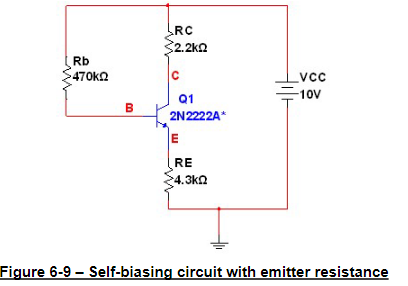 Solved Instructions X. Build the self-biasing circuit with | Chegg.com