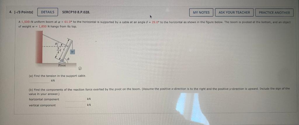 Solved 4 [ 3 Points Details Sercp10 8 P 028 My Notes Ask