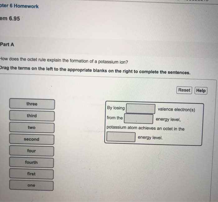 Solved How Does The Octet Rule Explain The Formation Of