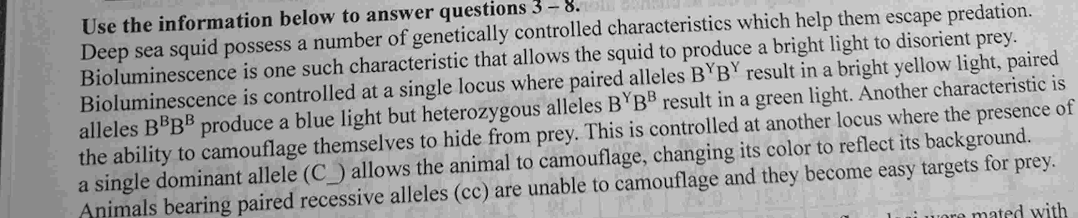 Solved Use the information below to answer questions | Chegg.com