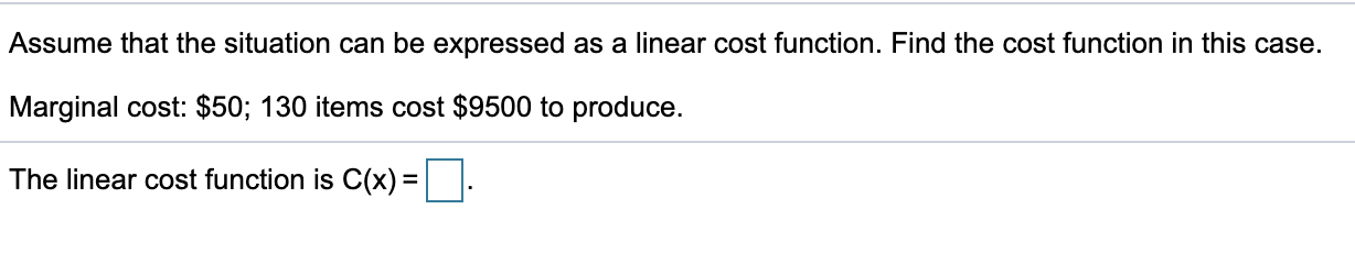 Solved Assume That The Situation Can Be Expressed As A
