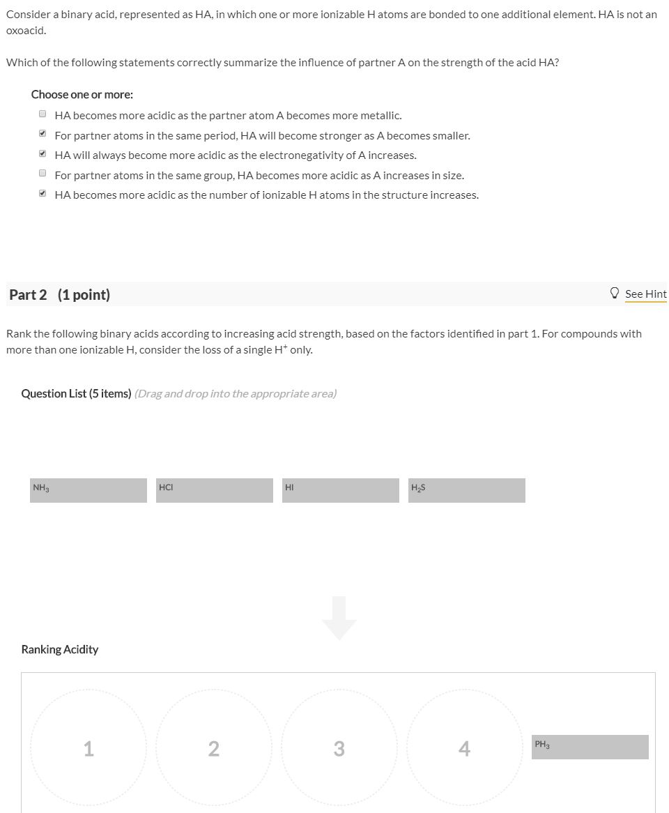 Solved Consider a binary acid, represented as HA, in which | Chegg.com