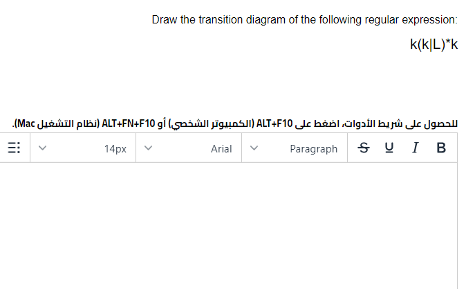 Solved Draw the transition diagram of the following regular | Chegg.com