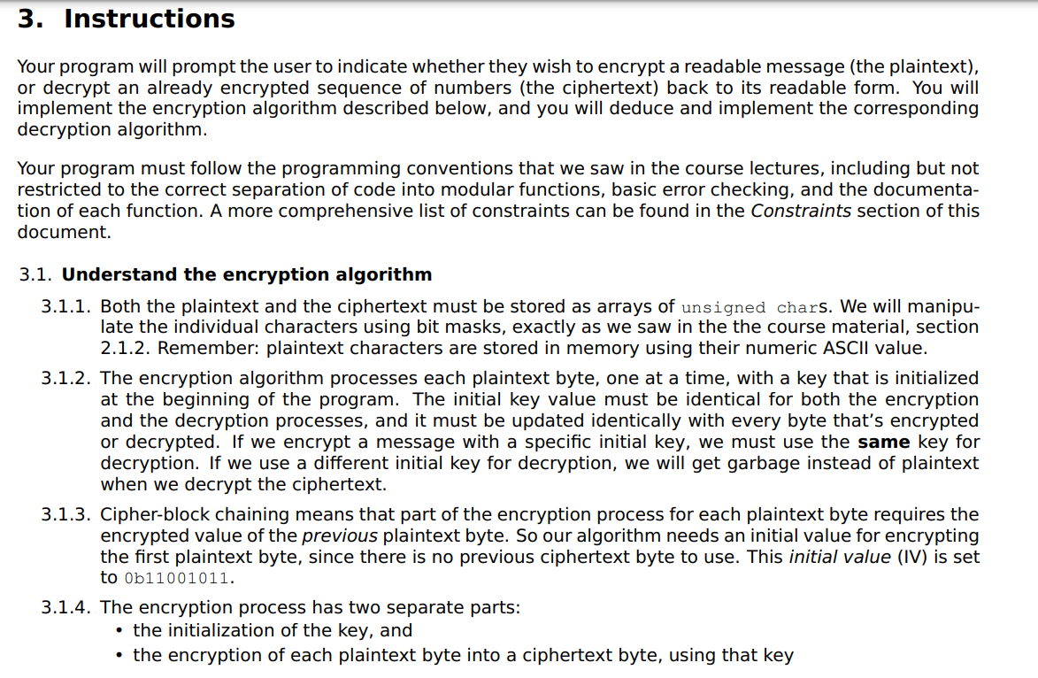 Solved For this assignment, you will write a program in C, | Chegg.com