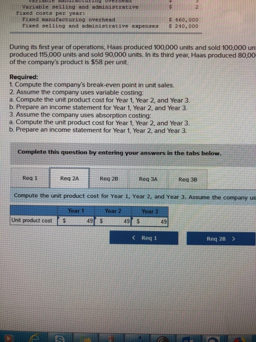 Solved Saved Problem 6-18 Variable and Absorption Costing | Chegg.com