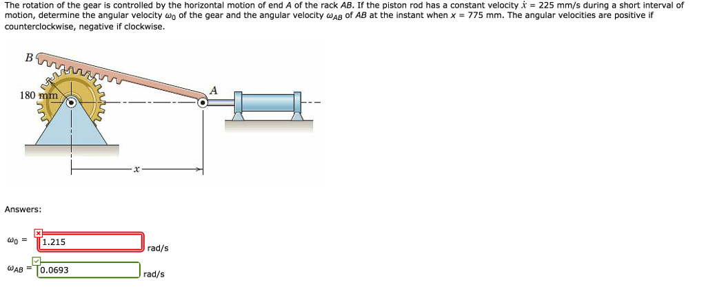 Solved The rotation of the gear is controlled by the | Chegg.com