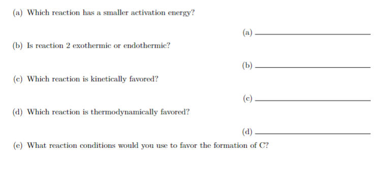 Solved A reaction involving reactant A has two possible | Chegg.com