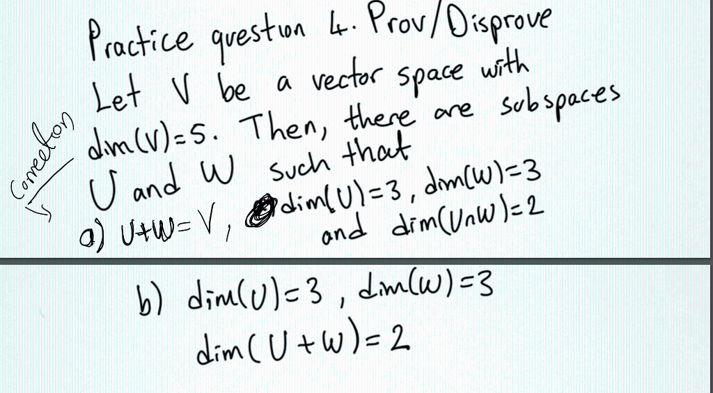 Solved Practice question 4. Prov/ Disprove Let u be a vector | Chegg.com
