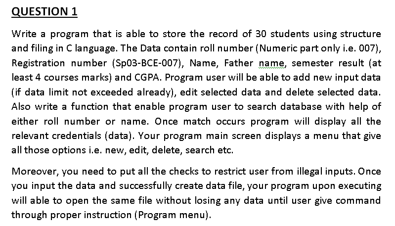 Solved WRITE A SIMPLE CODE IN C LANGUAGE AS I AM A BEGINEER. | Chegg.com