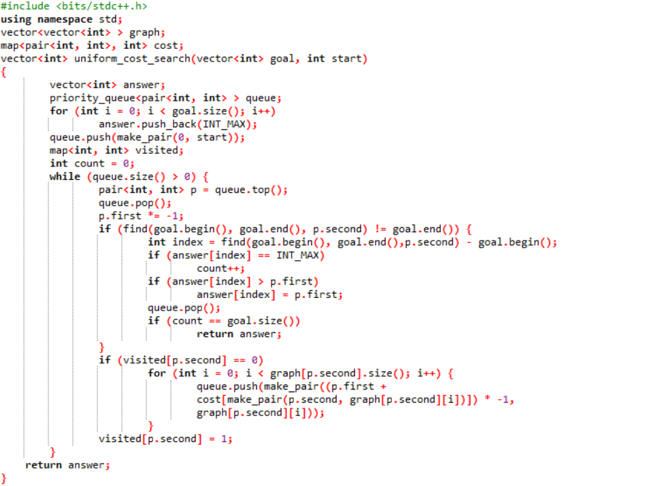 Solved #include using namespace std; vector > graph; map, | Chegg.com