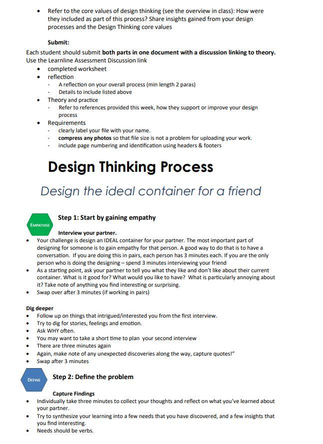 Solved Brief Think about some of the designs that you | Chegg.com