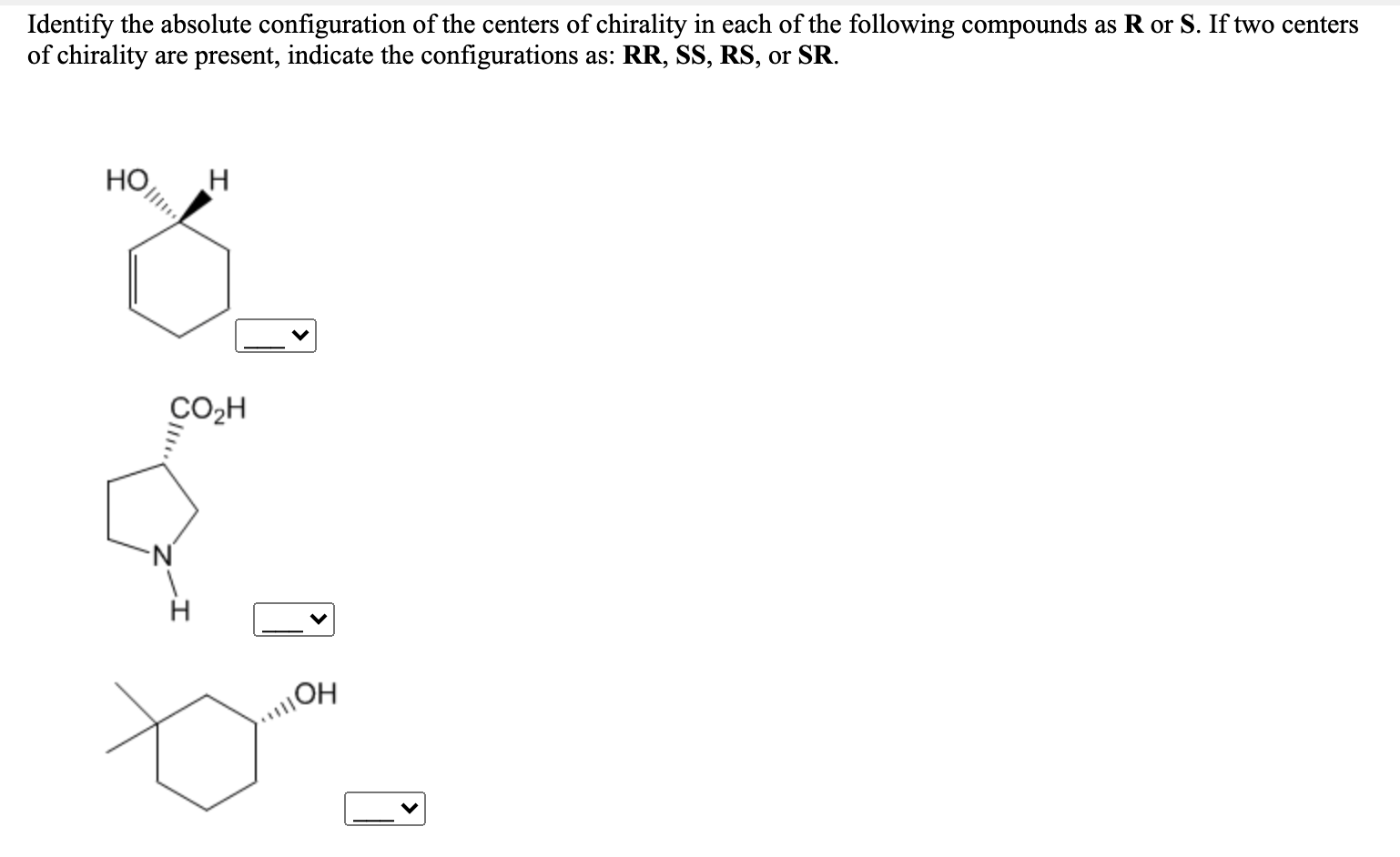 Identify the absolute configuration of the centers of | Chegg.com