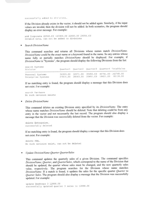 Solved Write a program that maintains the sales of a | Chegg.com