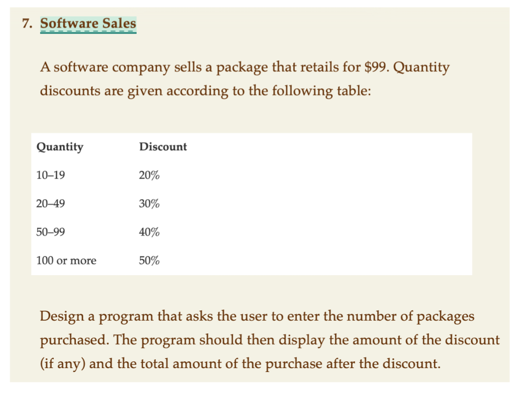 Solved A software company sells a package that retails for | Chegg.com