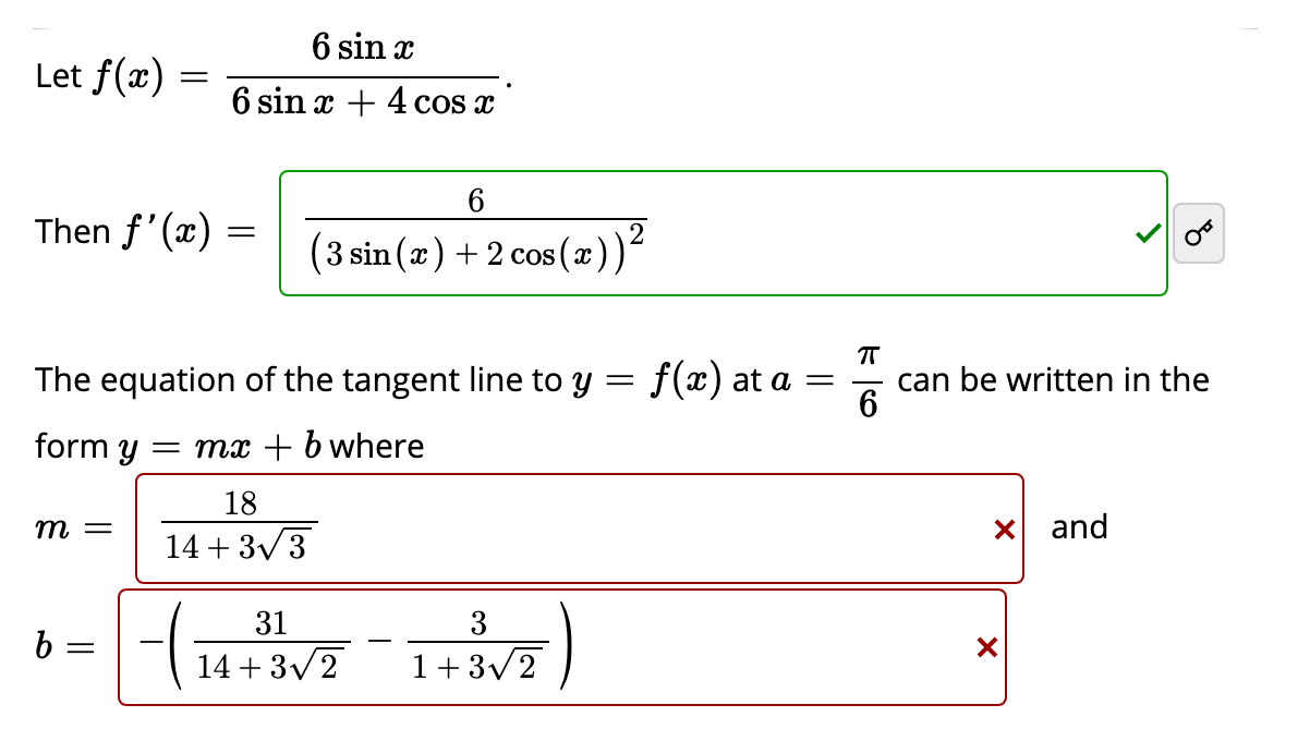 Solved If f(x) = 6x4 – 2e“, find: f'(x) = 24x3 – 2ex or | Chegg.com