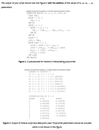 The general formula for an nth-order polynomial is | Chegg.com