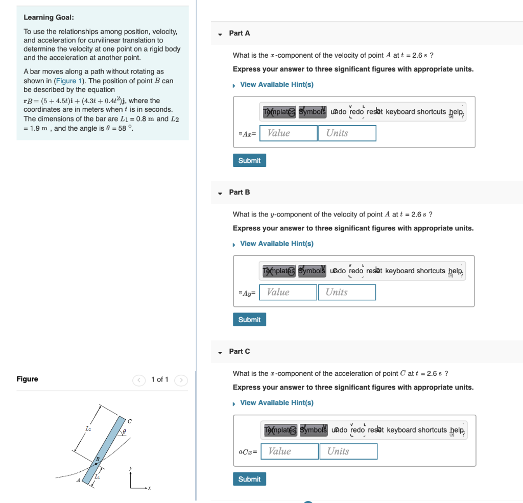 Solved Learning Goal: Part A To use the relationships among | Chegg.com