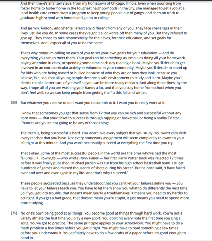 Solved President Obama's National Address to America's | Chegg.com