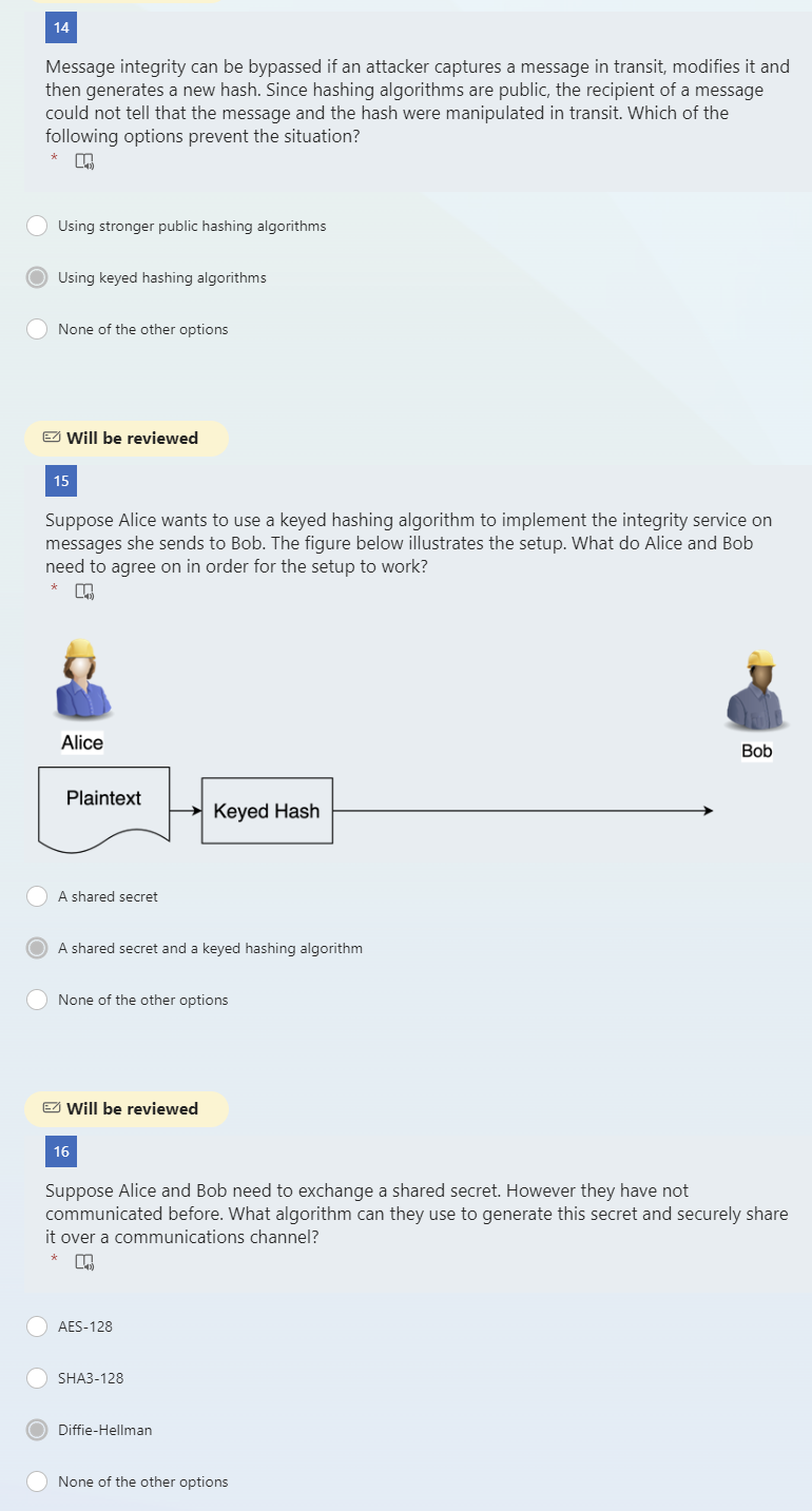Solved Message integrity can be bypassed if an attacker | Chegg.com