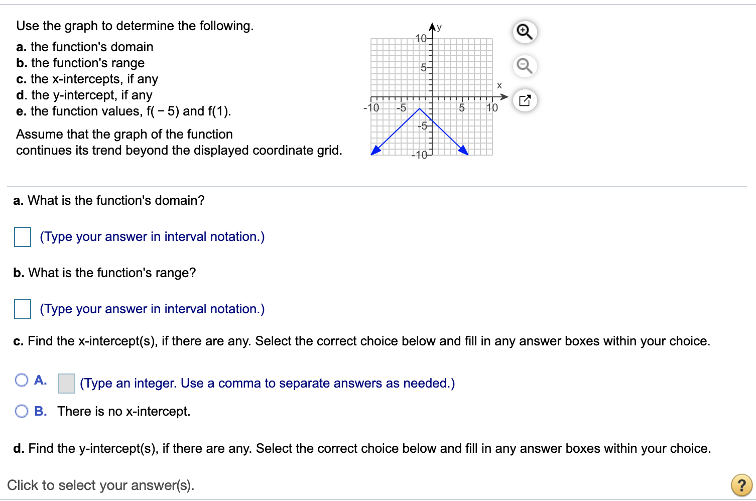 Solved лу 10- 5- Use the graph to determine the following. | Chegg.com