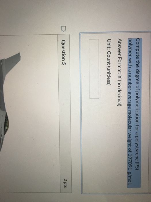 Solved Compute the degree of polymerization for a | Chegg.com