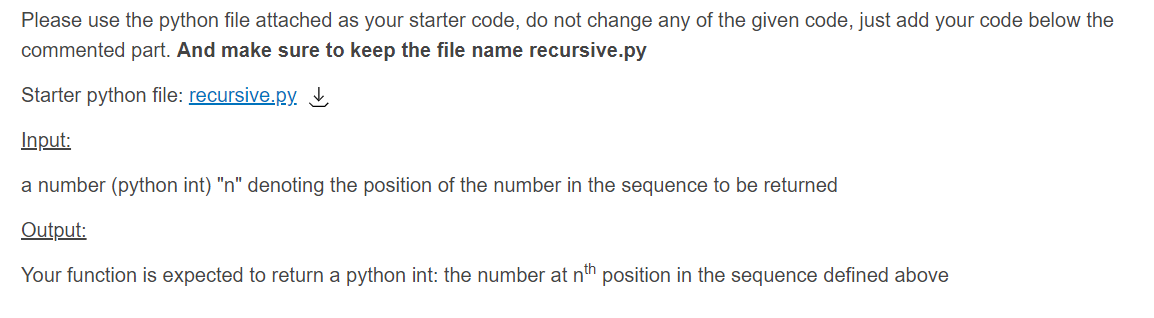 Solved Part Two (Coding, 10 points): Recursion is a | Chegg.com