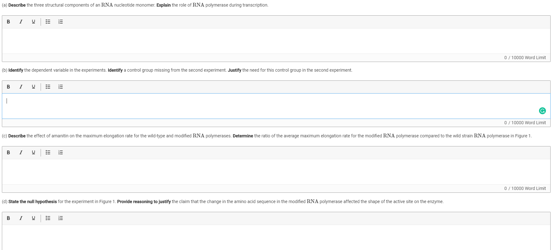 Solved Read each question carefully. Write your response in | Chegg.com