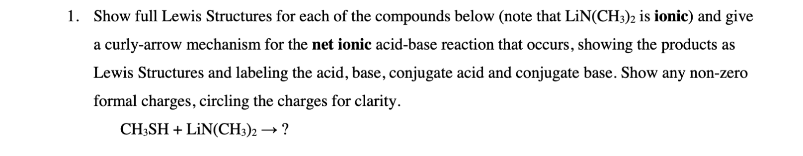 Solved Show full Lewis Structures for each of the compounds | Chegg.com