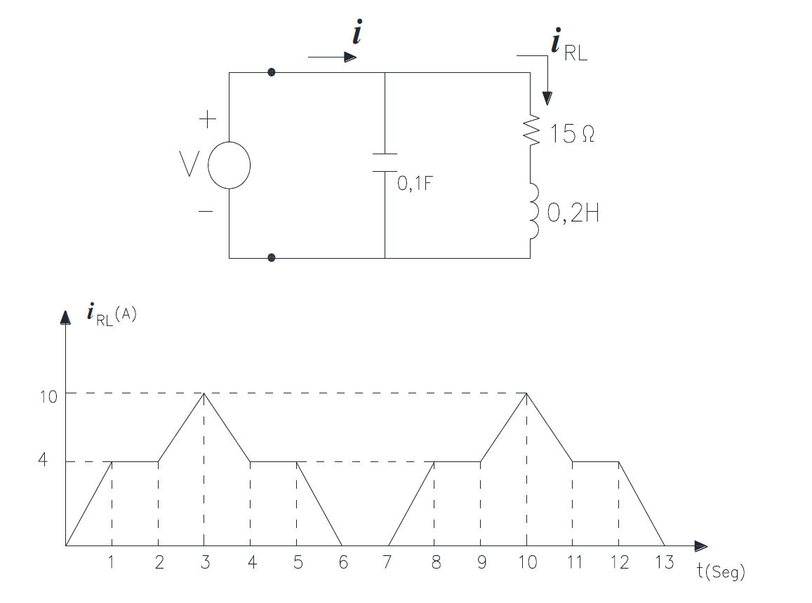 Solved The circuit shown, the current flowing through the | Chegg.com