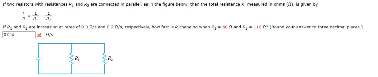 Solved If two resistors with resistances R1 and R2 | Chegg.com