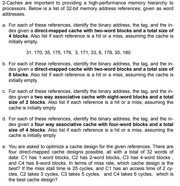 Solved a. For each of these references, identify the binary | Chegg.com