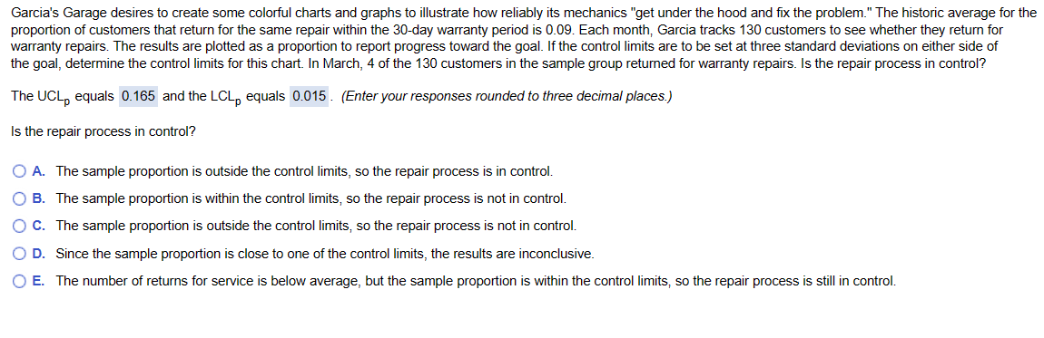 Solved Garcia's Garage desires to create some colorful | Chegg.com