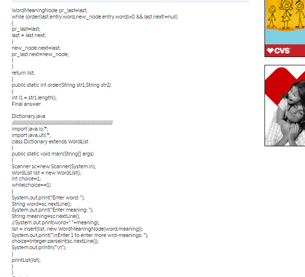 Solved can someone show me this code working please (Java) | Chegg.com