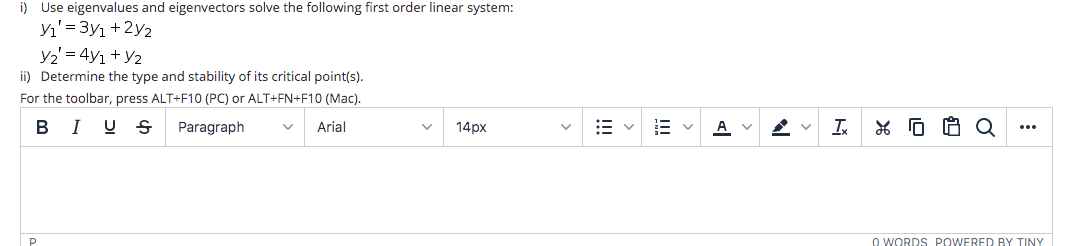 Solved i) Use eigenvalues and eigenvectors solve the | Chegg.com