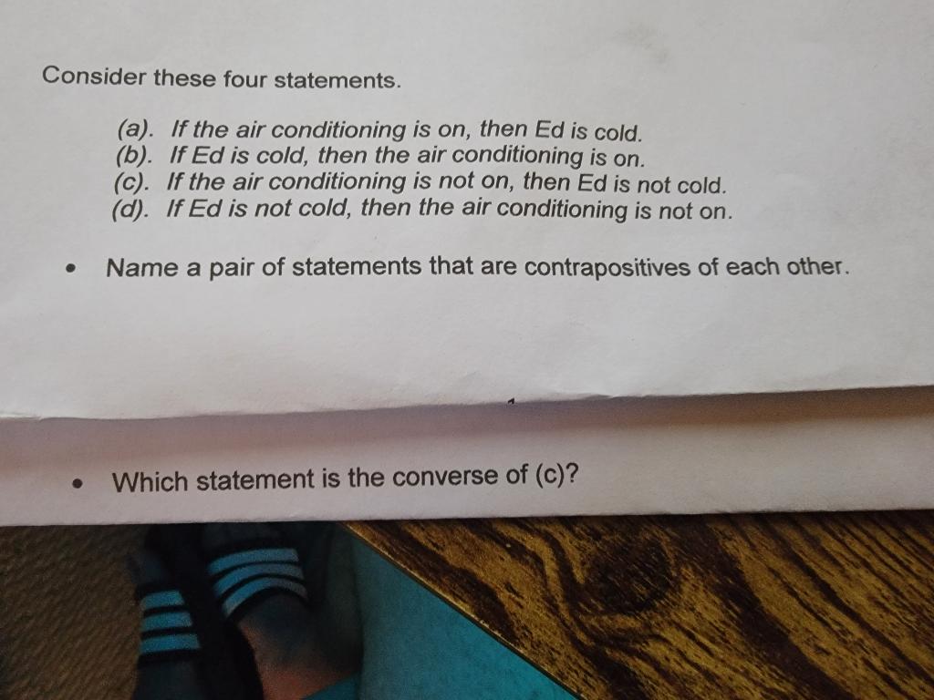 Solved From the four statements above please answer the 2 | Chegg.com