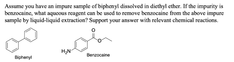 Solved Assume you have an impure sample of biphenyl | Chegg.com