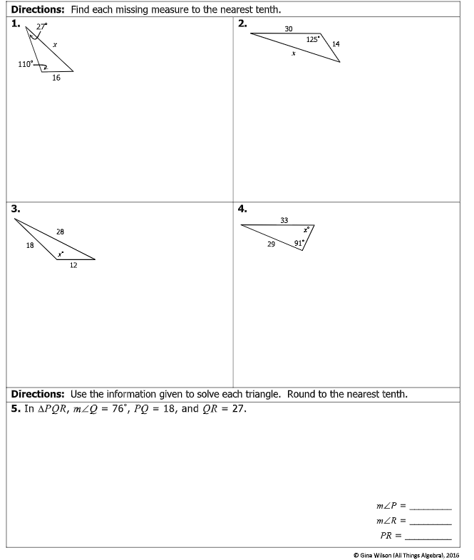 Solved Directions: Find each missing measure to the nearest | Chegg.com