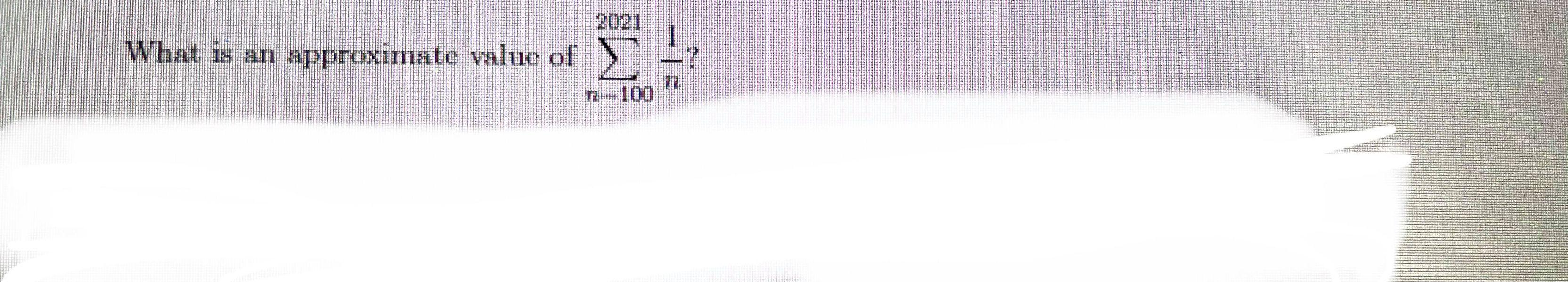 Solved What is an approximate value of 100 | Chegg.com