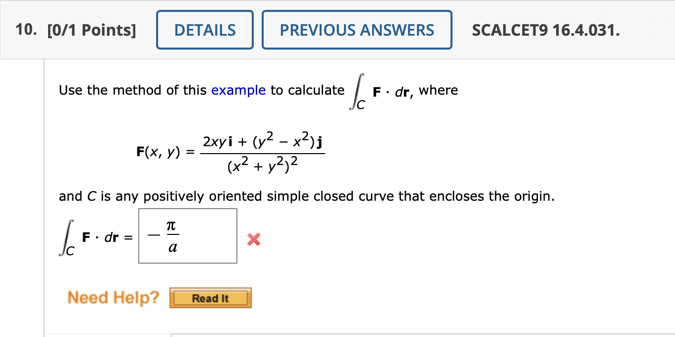 Solved Use the method of this example to calculate | Chegg.com