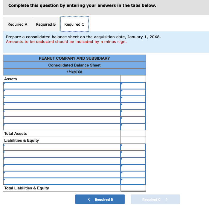 Solved Problem 3-26 (Algo) Consolidated Worksheet and | Chegg.com
