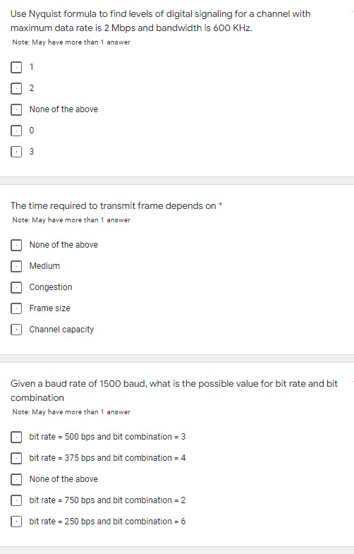 Solved Use Nyquist formula to find levels of digital | Chegg.com