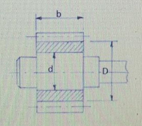 The shaft diameter used in the tight fit connection | Chegg.com