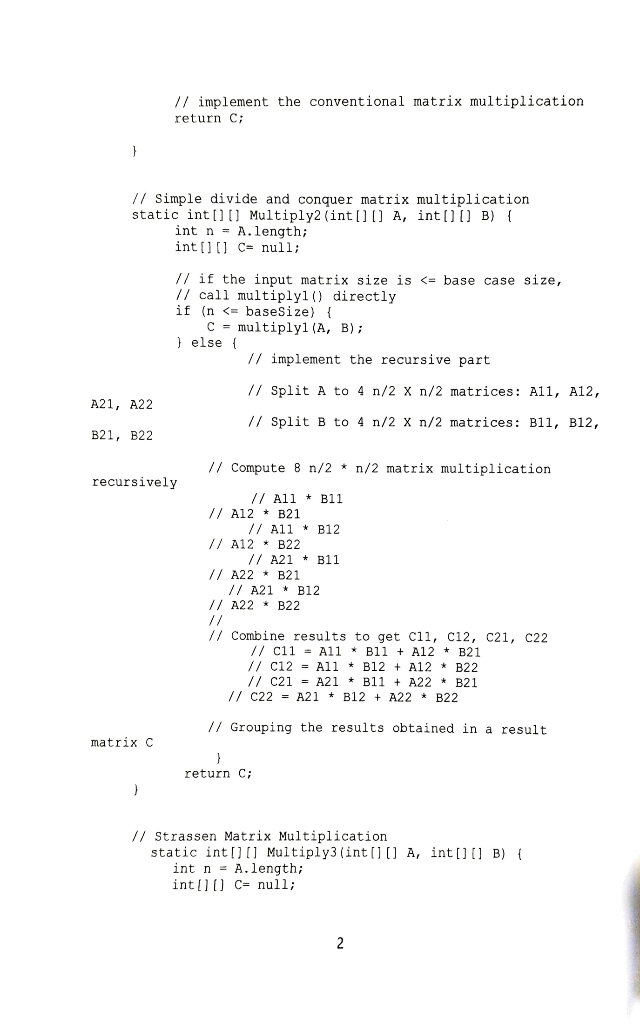 Solved Analysis of Algorithm 1. I need help completing | Chegg.com
