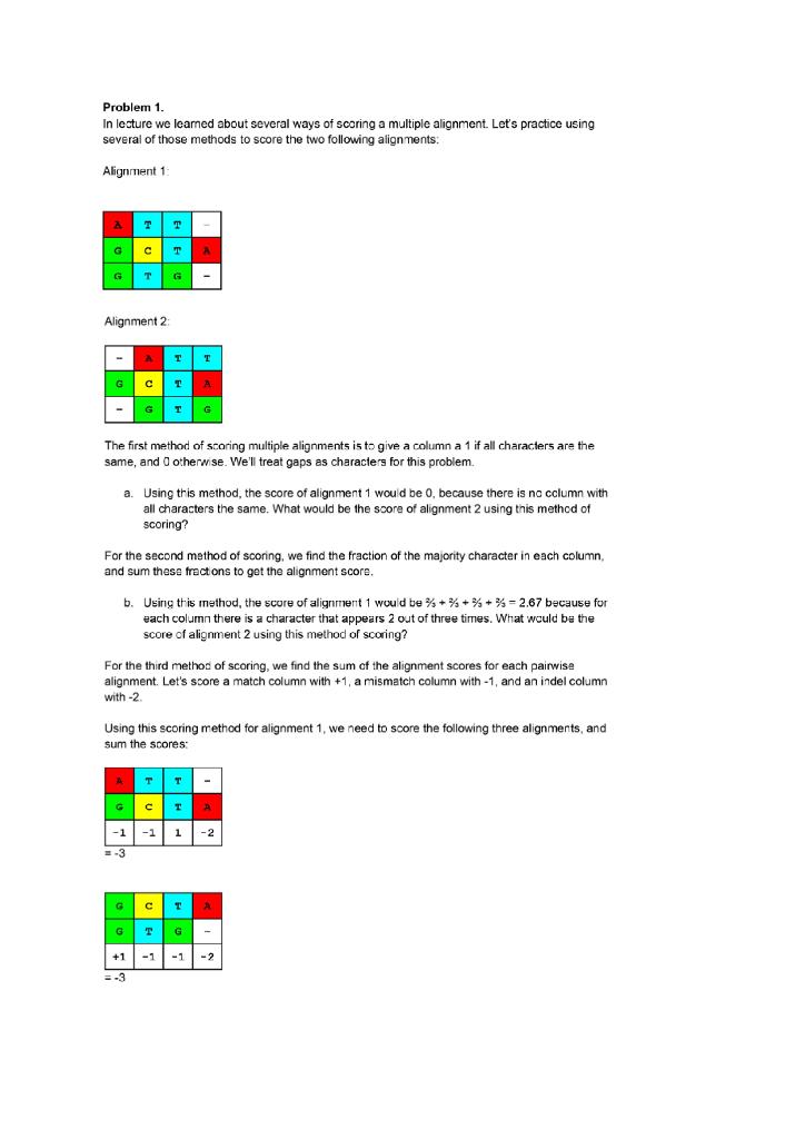 Solved Problem 1. In lecture we leamed about several ways of | Chegg.com
