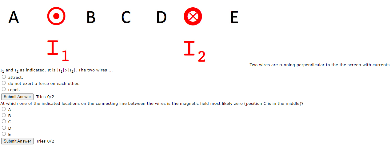 Solved I1 and I2 as indicated. It is ∣I1∣>∣I2∣. The two | Chegg.com