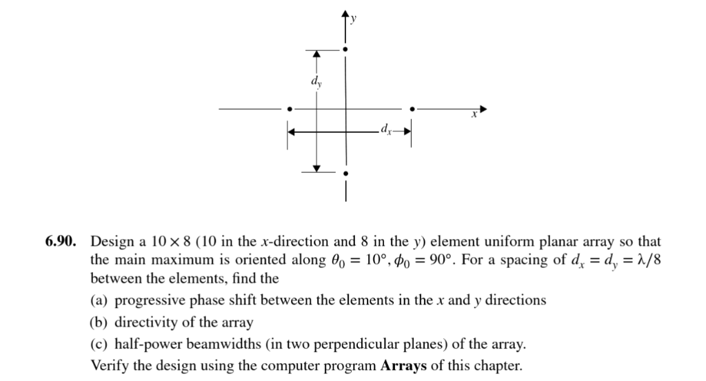Solved d, Design a 10x 8 (10 in the x-direction and 8 in the | Chegg.com