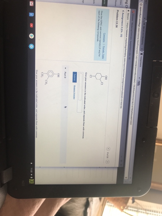 Solved Problem 13.36 снз-CH2-CH-CH2-CH3 CH,-ch-CH2-SH | Chegg.com