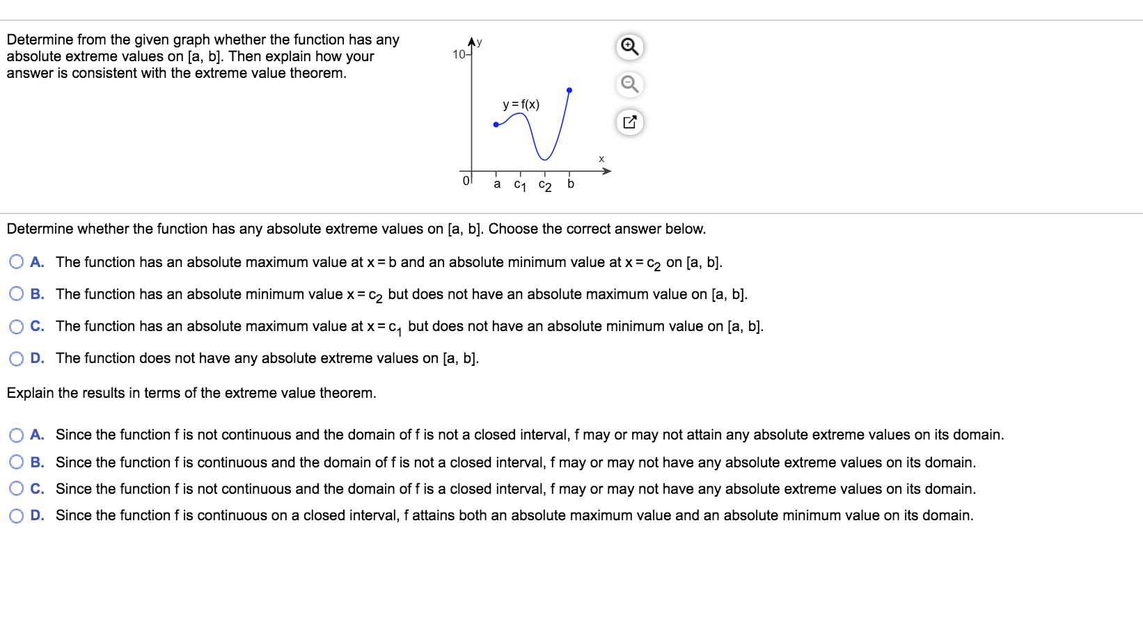 Solved Determine from the given graph whether the function | Chegg.com